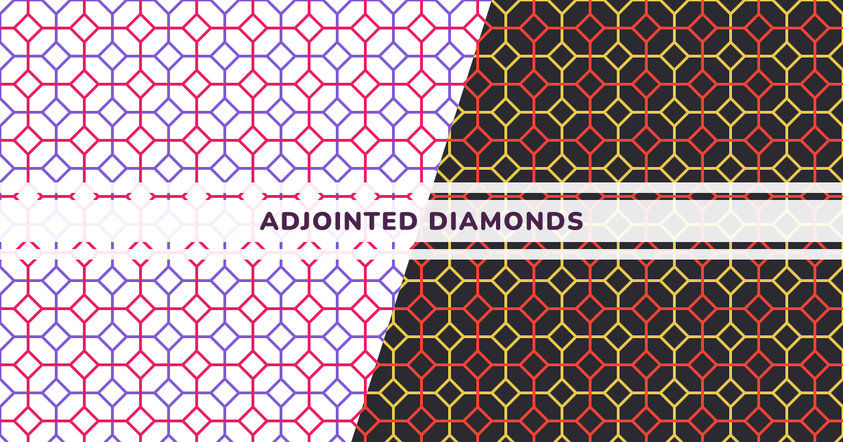Adjointed Diamonds - Pattern Monster | SVG Pattern Generator