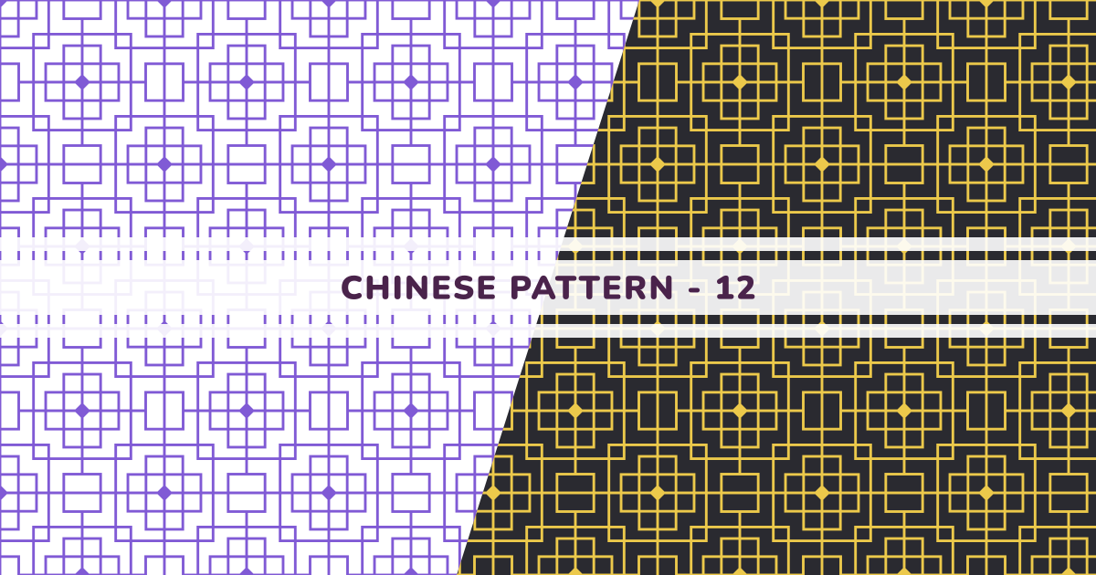 Chinese Pattern - 12 - Pattern Monster | SVG Pattern Generator