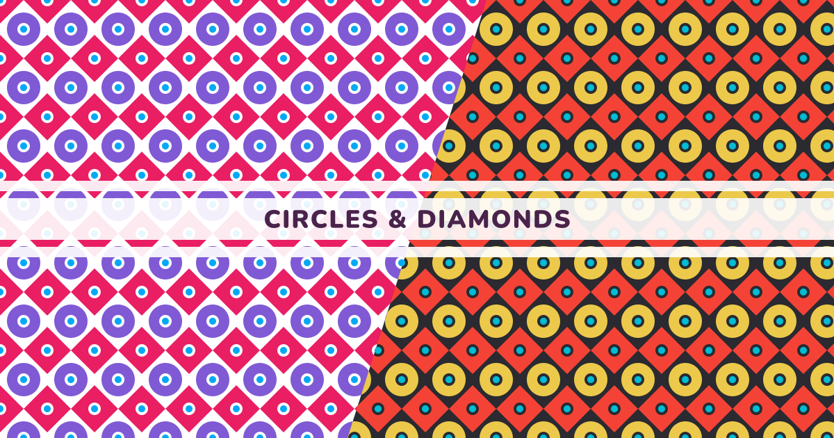Circles & Diamonds - Pattern Monster | SVG Pattern Generator