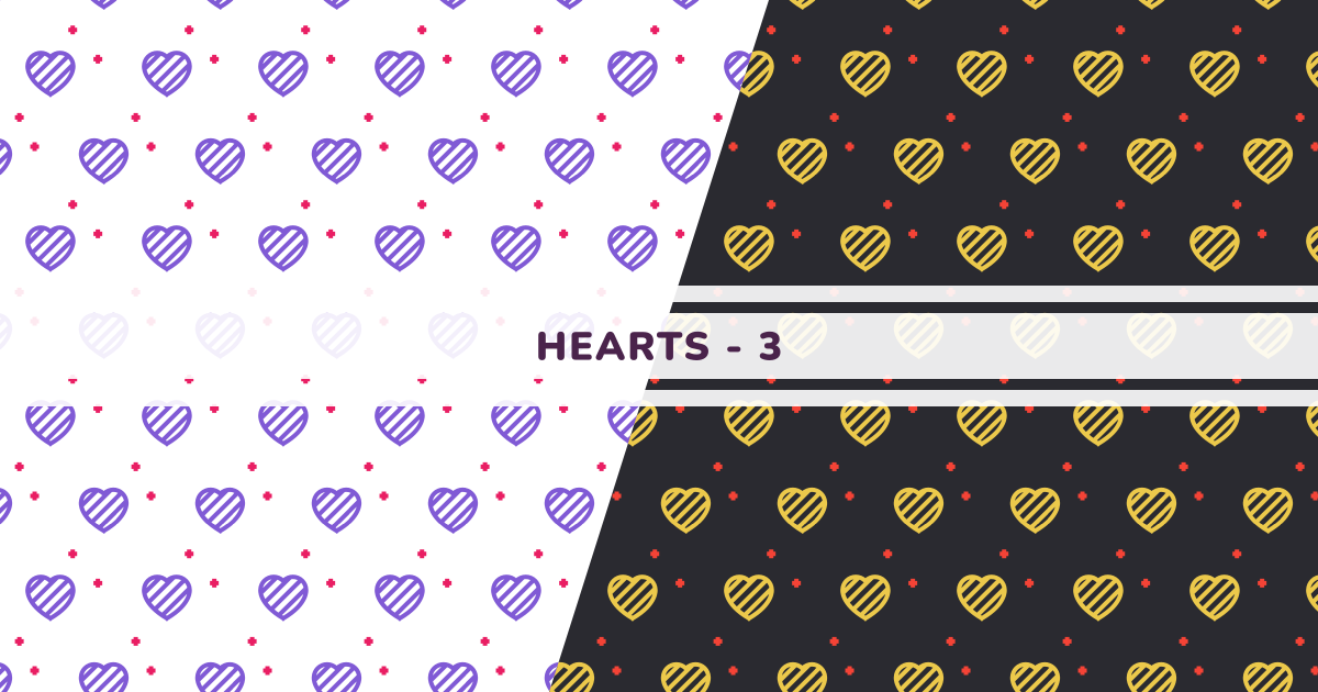 Corações - 3 - Pattern Monster | Gerador de Padrões SVG
