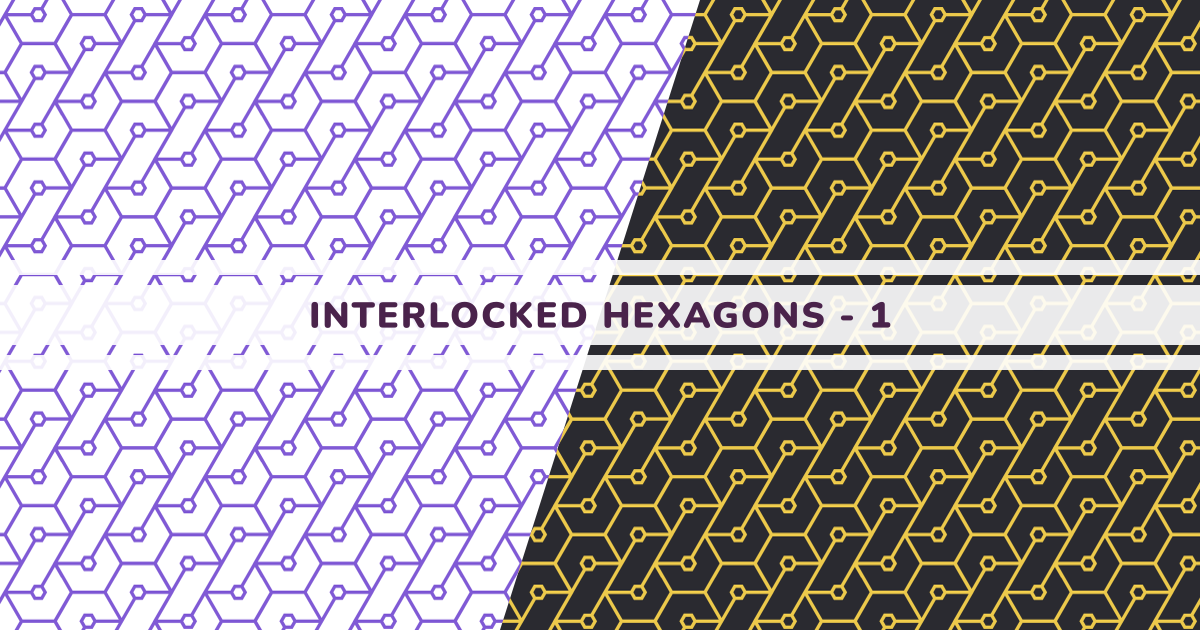 Interlocked Hexagons - 1 - Pattern Monster | SVG Pattern Generator