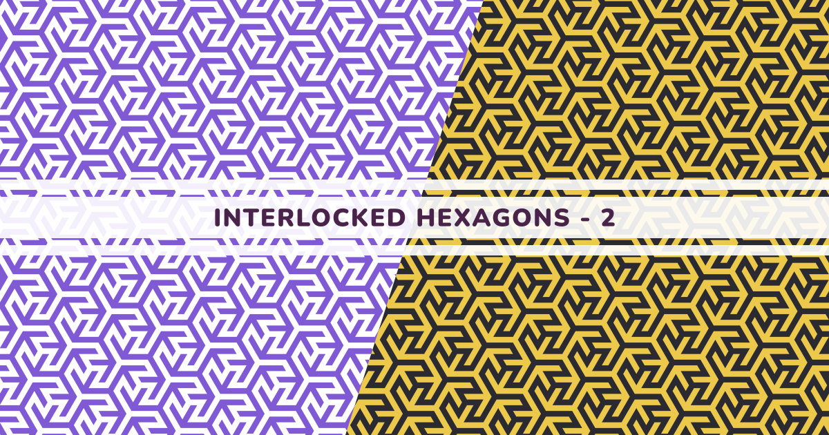 Interlocked Hexagons - 2 - Pattern Monster | SVG Pattern Generator