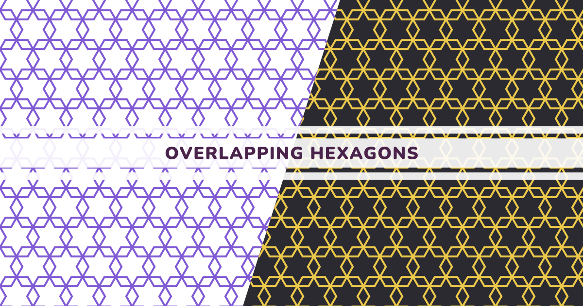 Overlapping Hexagons - Pattern Monster | SVG Pattern Generator