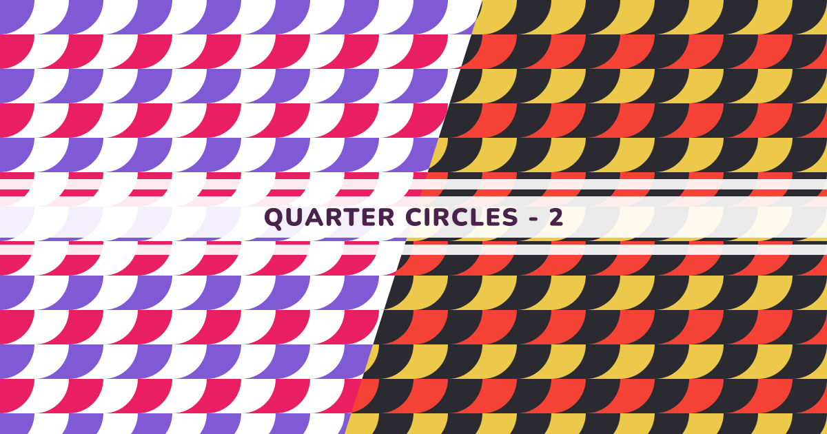 Quarter Circles - 2 - Pattern Monster | SVG Pattern Generator