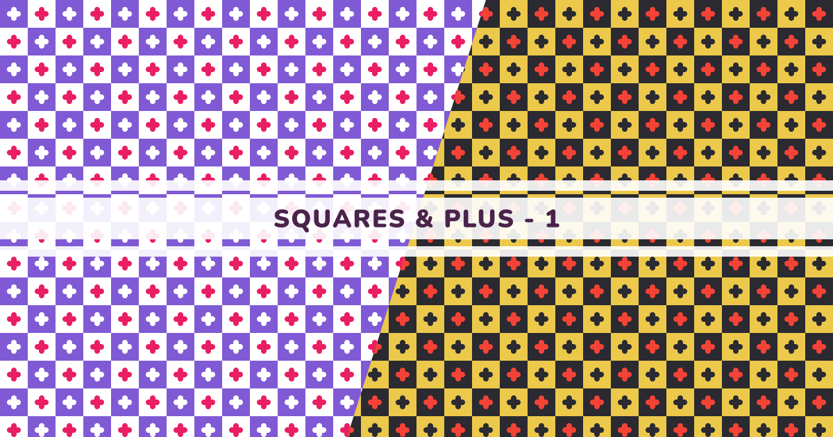 Squares & Plus - 1 - Pattern Monster | SVG Pattern Generator