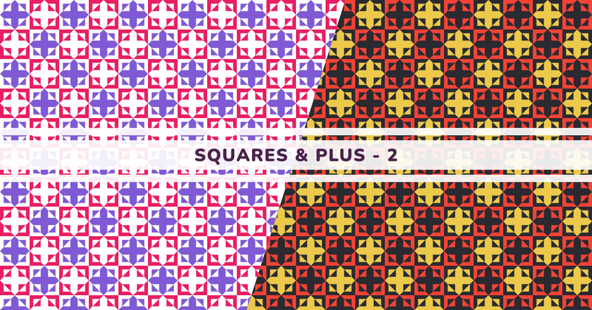 Squares & Plus - 2 - Pattern Monster | SVG Pattern Generator