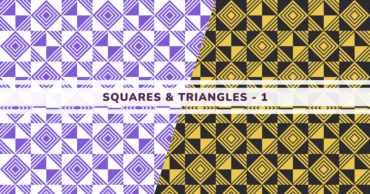 Squares & Triangles - 1 - Pattern Monster | SVG Pattern Generator